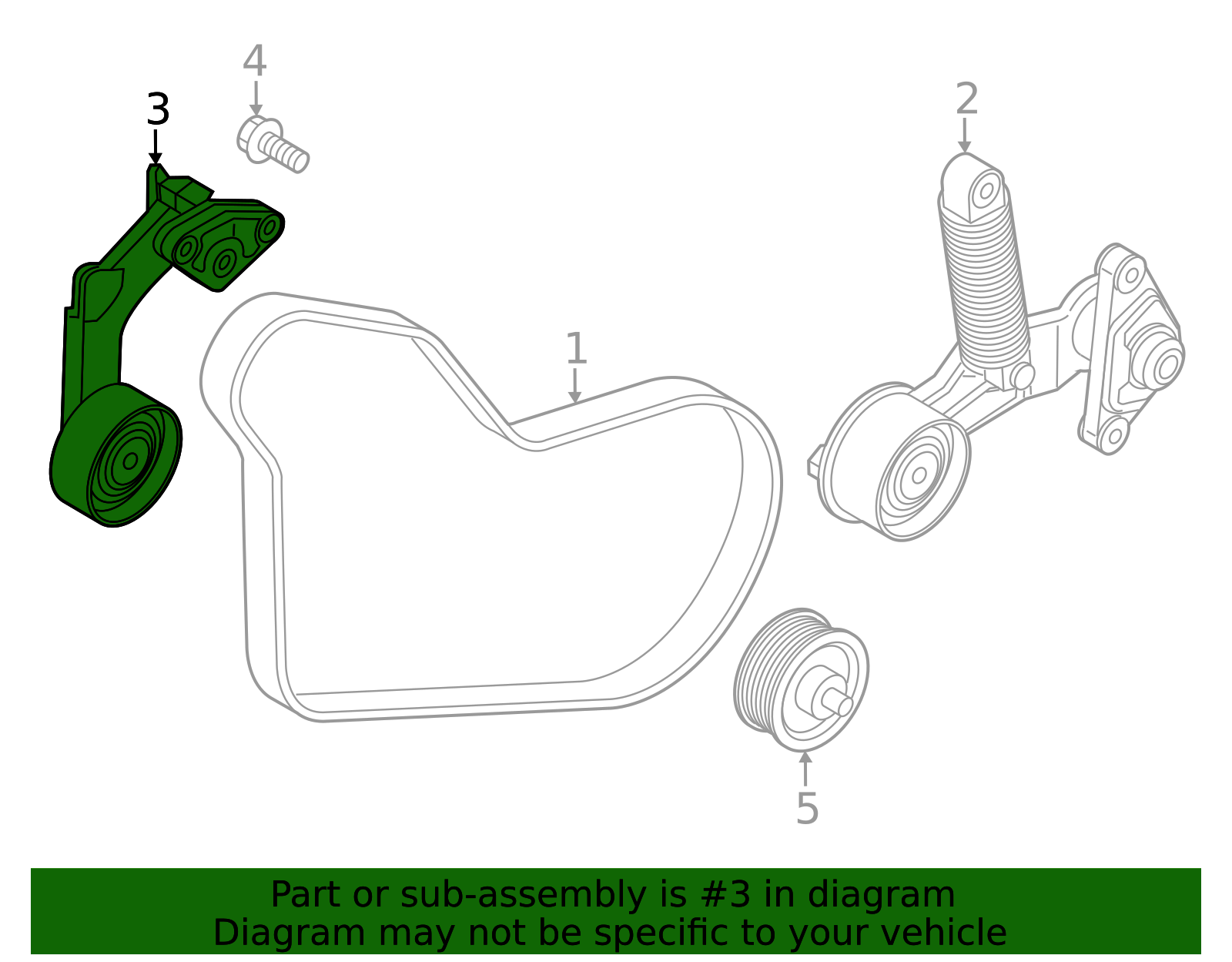 2023-2025 Kia Niro Belt Tensioner 25281-08HA0 | TascaParts.com