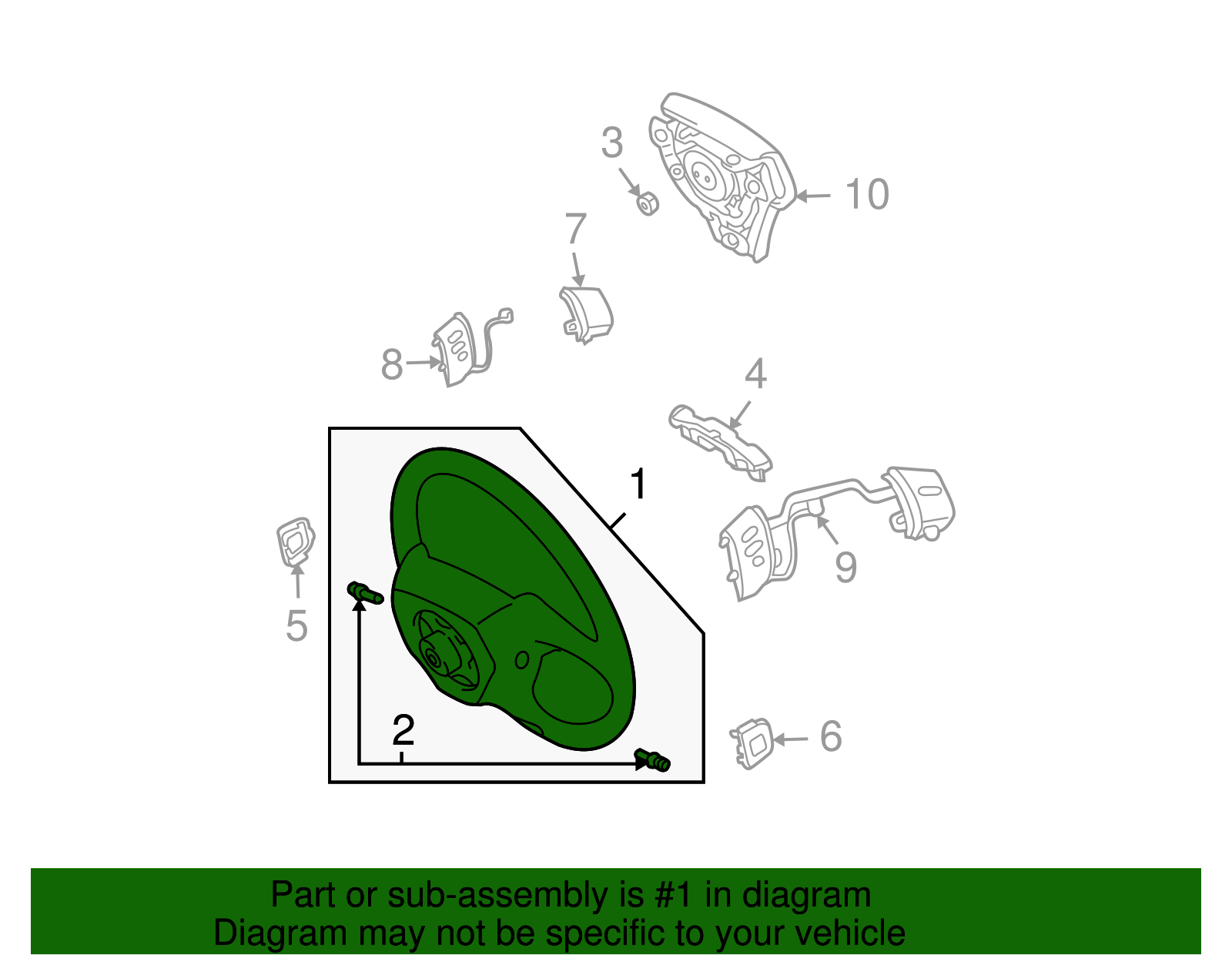 45100-48380-C0 - Steering Wheel 2004-2009 Lexus | Longo Lexus Parts