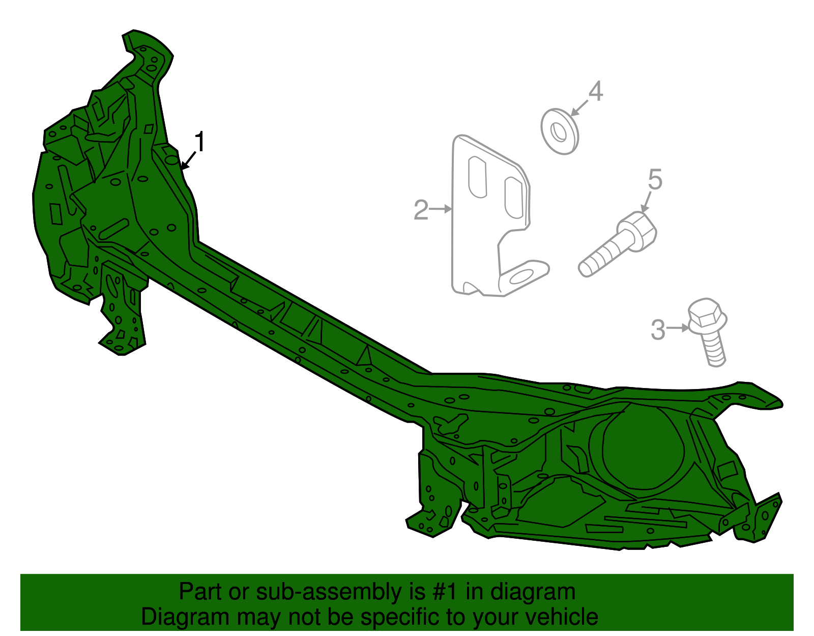 2010-2017 Volvo XC60 Radiator Support 31416750 | Genuine Volvo ...