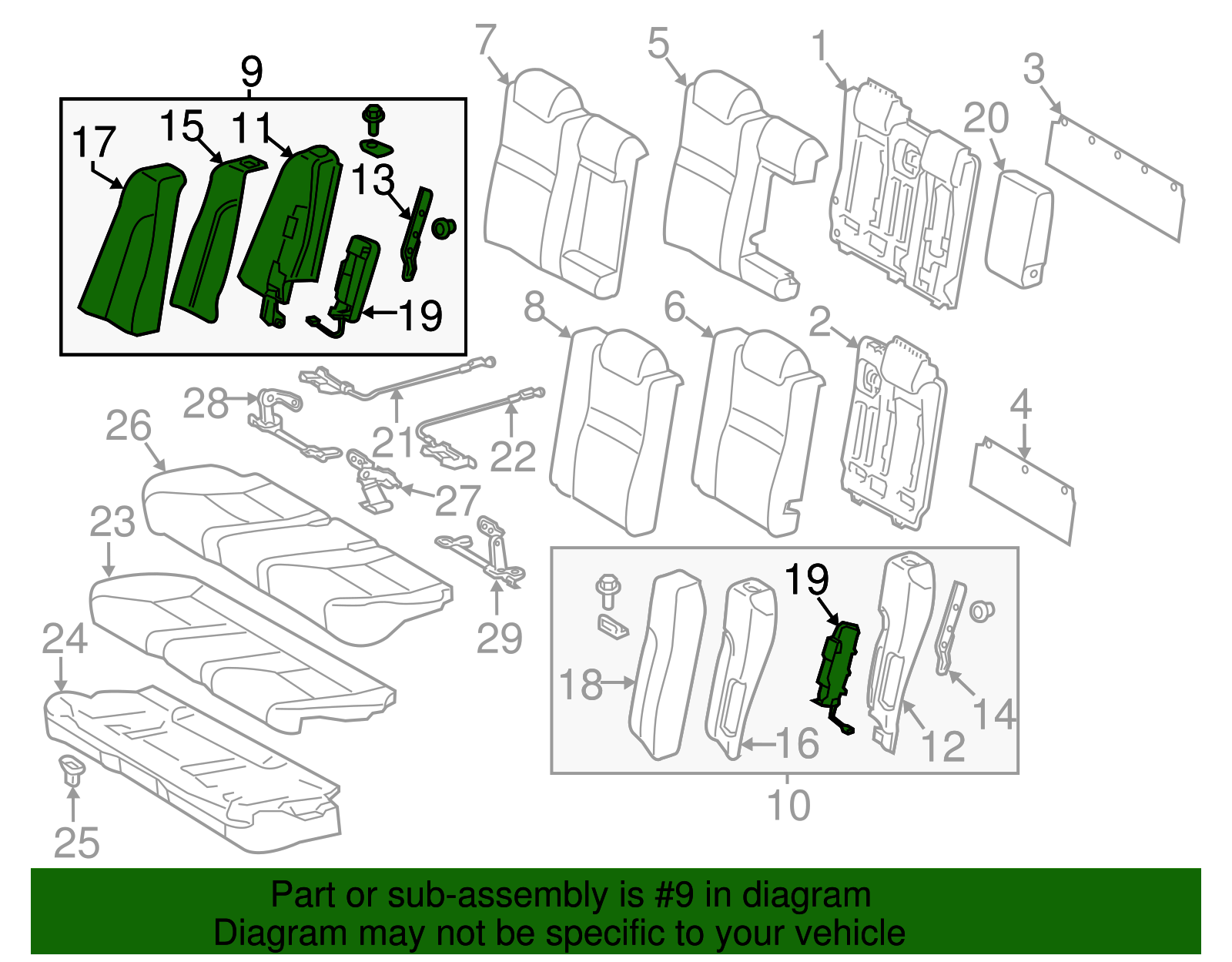 2013-2014 Toyota Camry Bolster 71540-06571-C1 | Toyota Parts Center
