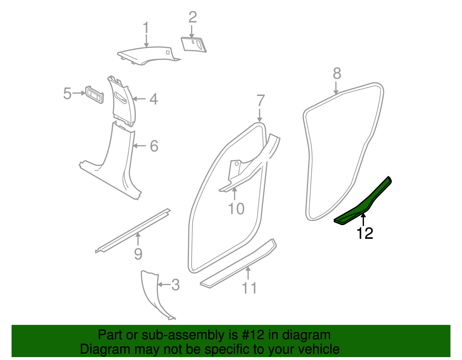 51477060286 - 2006-2008 BMW Scuff Plate (51-47-7-060-286) | BMW of ...