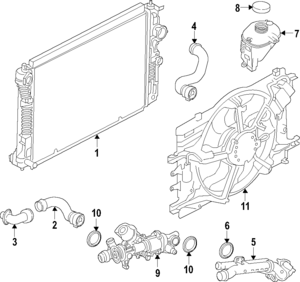 2016-2019 Infiniti Upper Hose 21501-4GD0A | Faulkner Infiniti of Willow ...