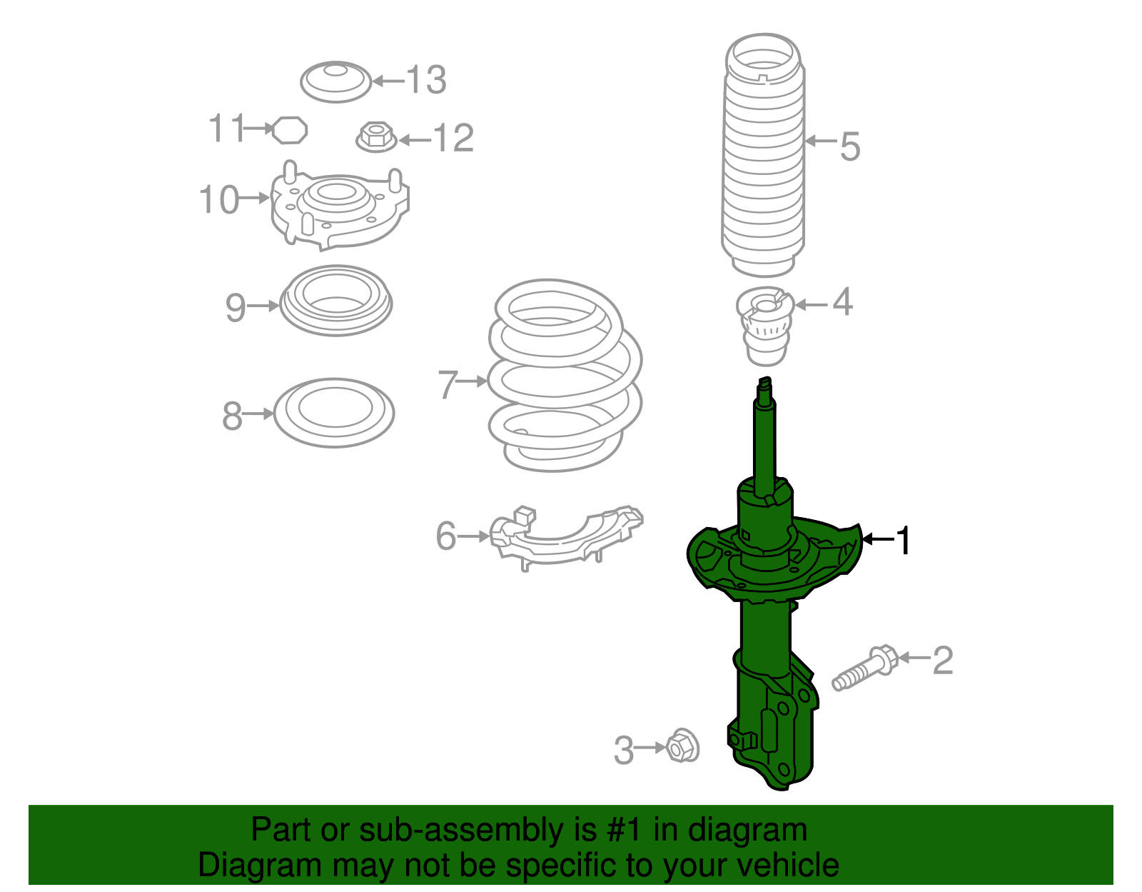 2017 Hyundai Elantra Strut 54651-F2700 | OEM Parts Online