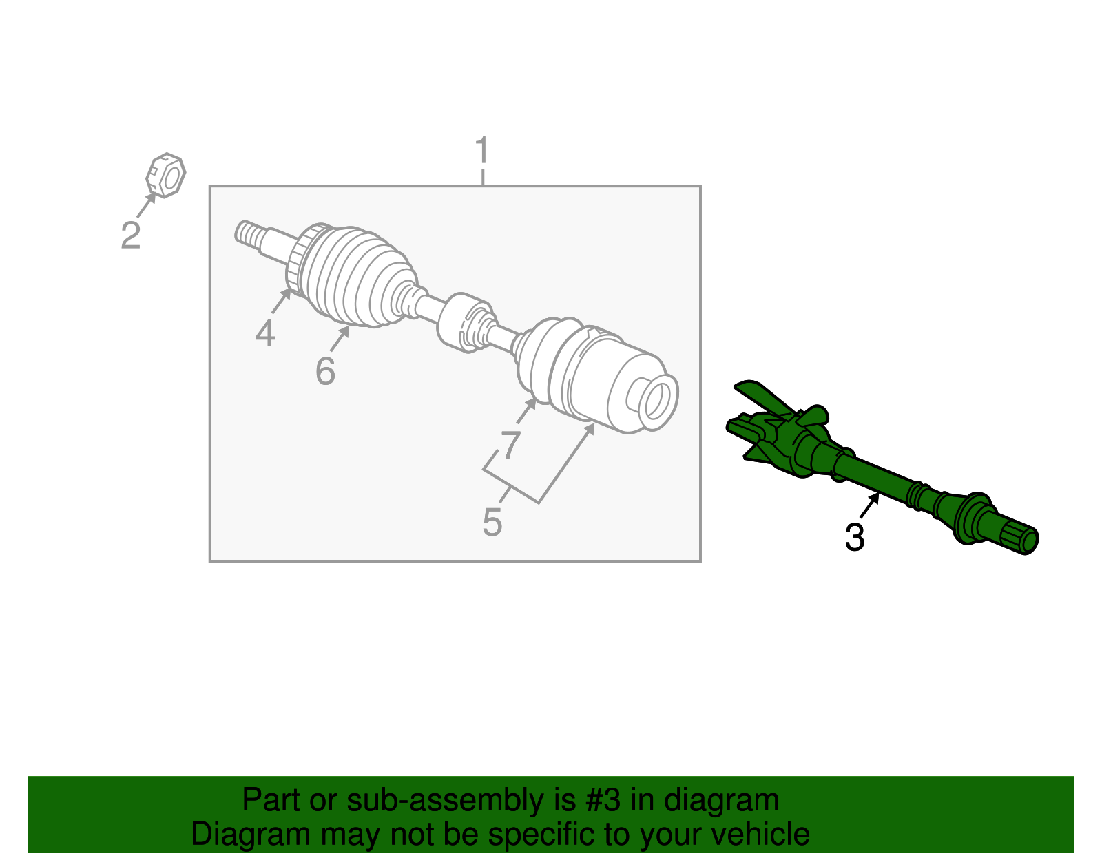 49560-2P250 - Intermediate Shaft 2011-2013 Kia Sorento | Kia.Parts Store