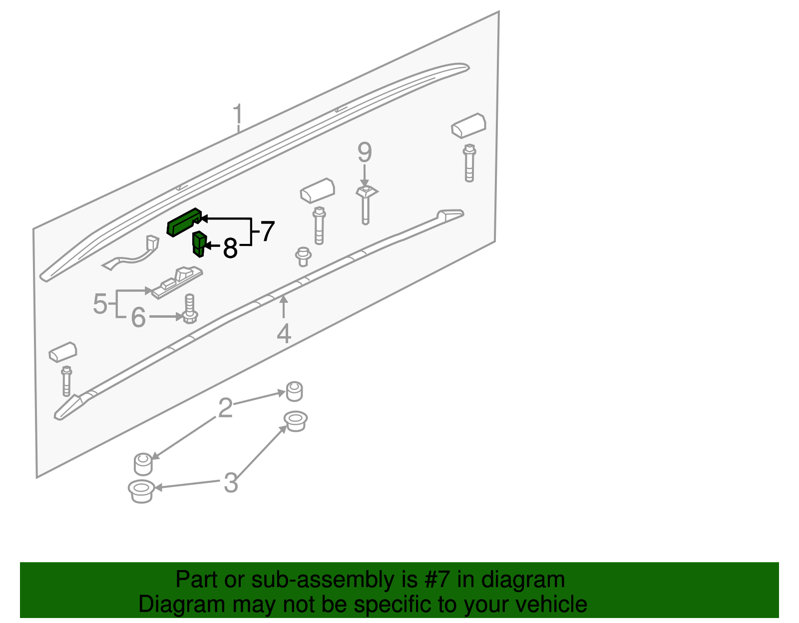 4M0-860-492-C-3Q7 - Upper Plate 2017-2025 Audi | Audi OEM Parts