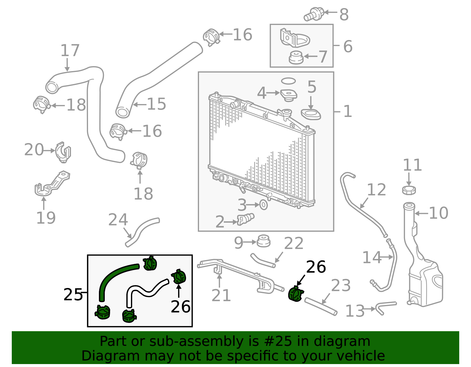 25215-RV0-007 - 2011-2017 Honda Odyssey - Hose (Atf) | Honda Parts Cheap