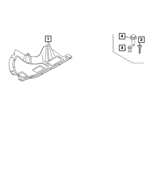 Genuine OEM Extension Front Belly Pan Part# 68163987AD Fits 2014-2026 ...