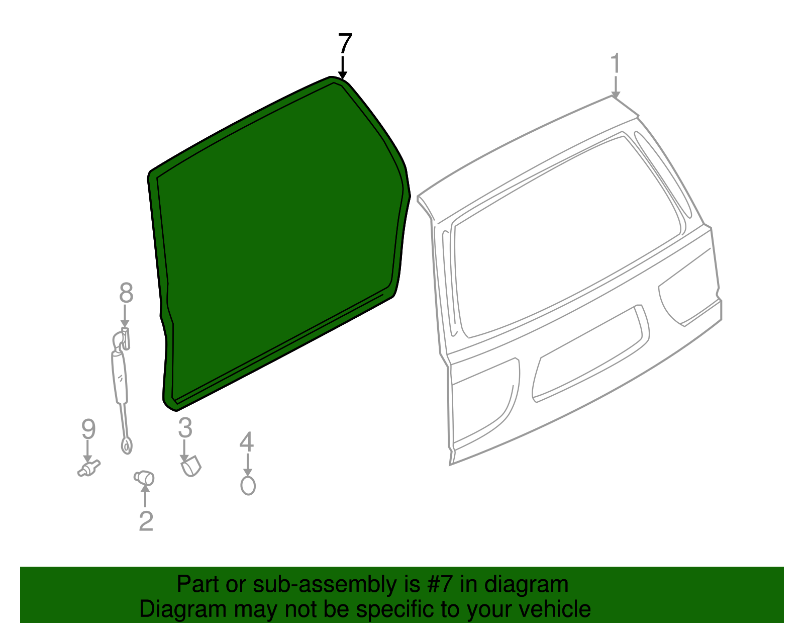1996-2004 Nissan Pathfinder Weatherstrip K0832-0W000 | Bill Kay Nissan ...
