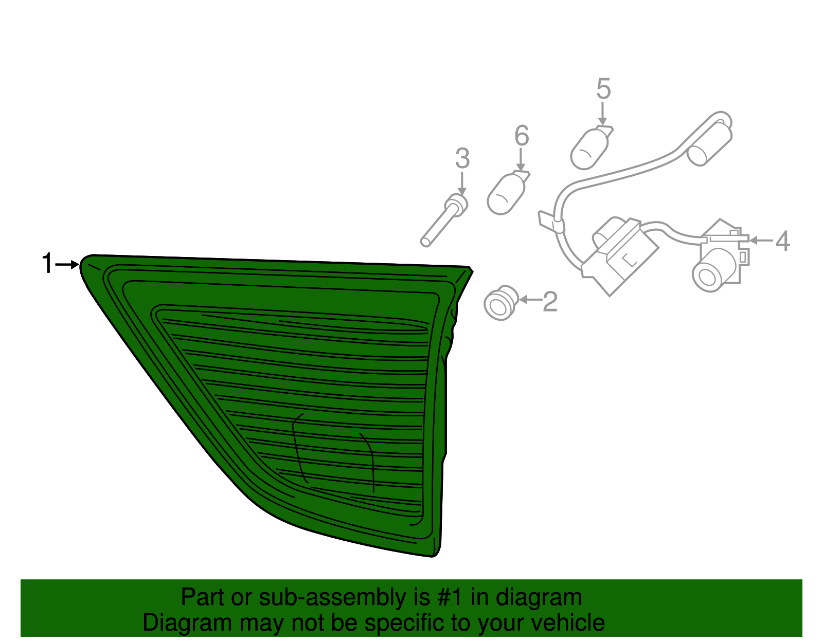 HM5Z-13405-B - Tail Lamp Assembly - 2017-2018 Ford C-Max | Lasco Auto Parts