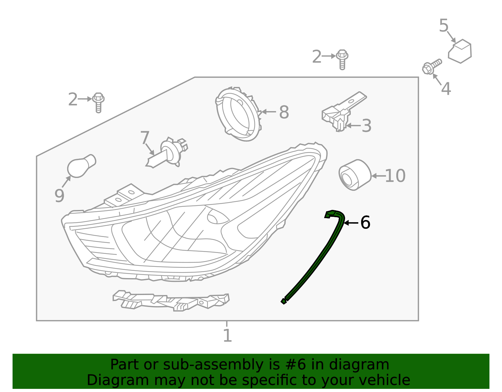 92170-H9200 - Seal Strip 2018-2023 Kia Rio | Kia.Parts Store