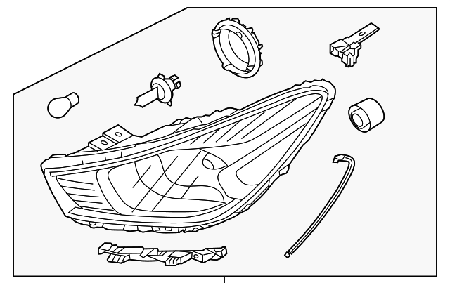 92102h9000 - Kia Headlamp Assembly 2018-2023 Kia Rio | Performance Auto ...