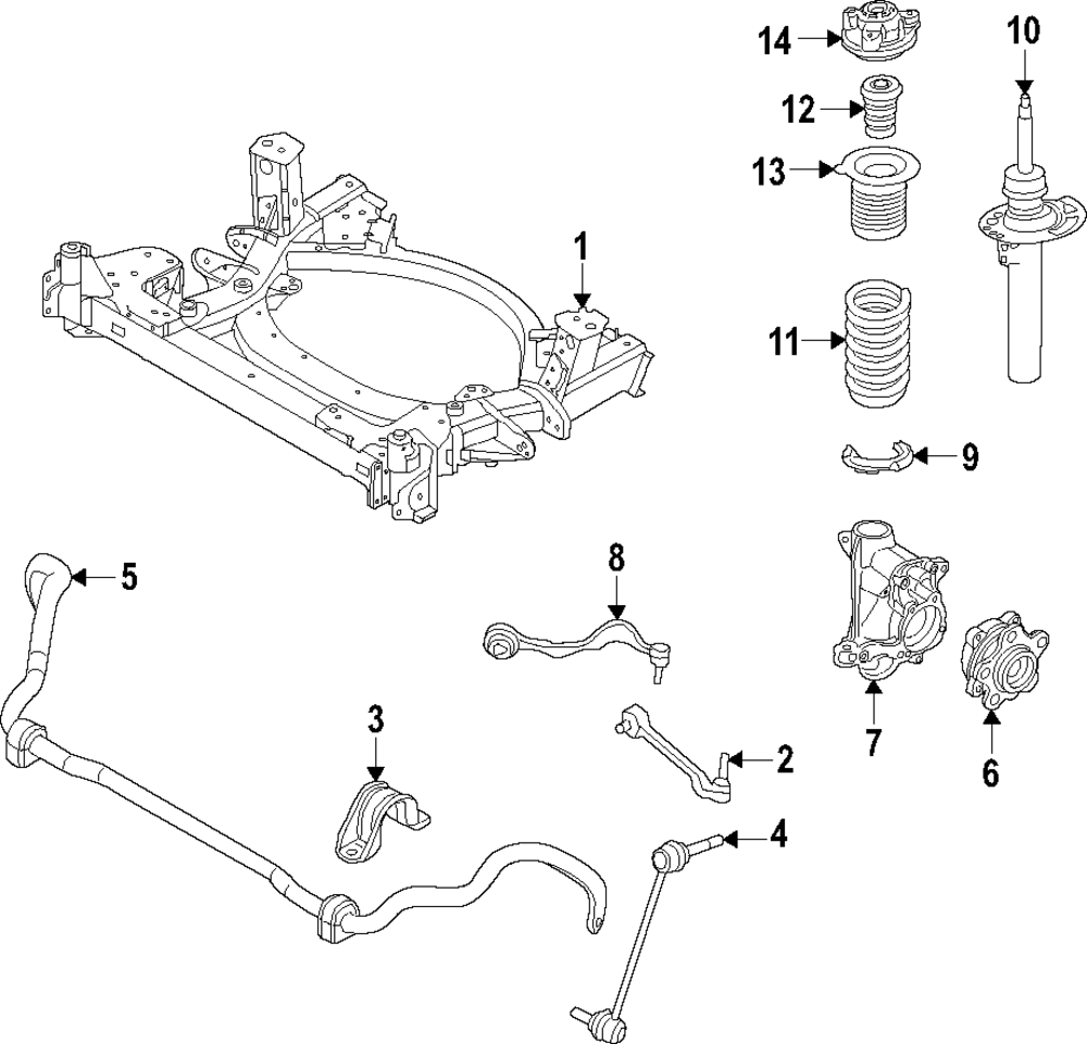2022-2023 BMW i4 Coil Spring 31-33-5-A2A-2E4 | BMW OEM Parts