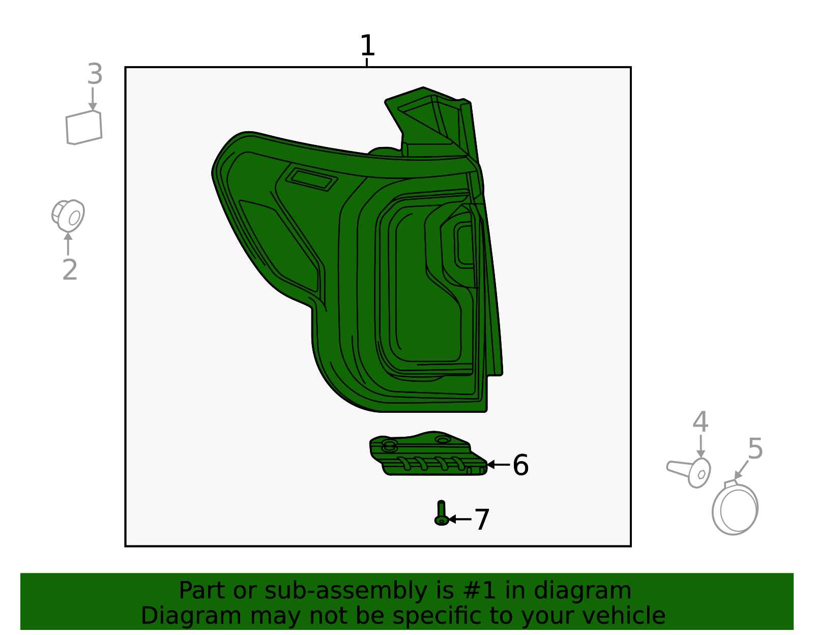 2020-2023 GMC Acadia Tail Lamp 85150719 GM | GMPartsDirect.com