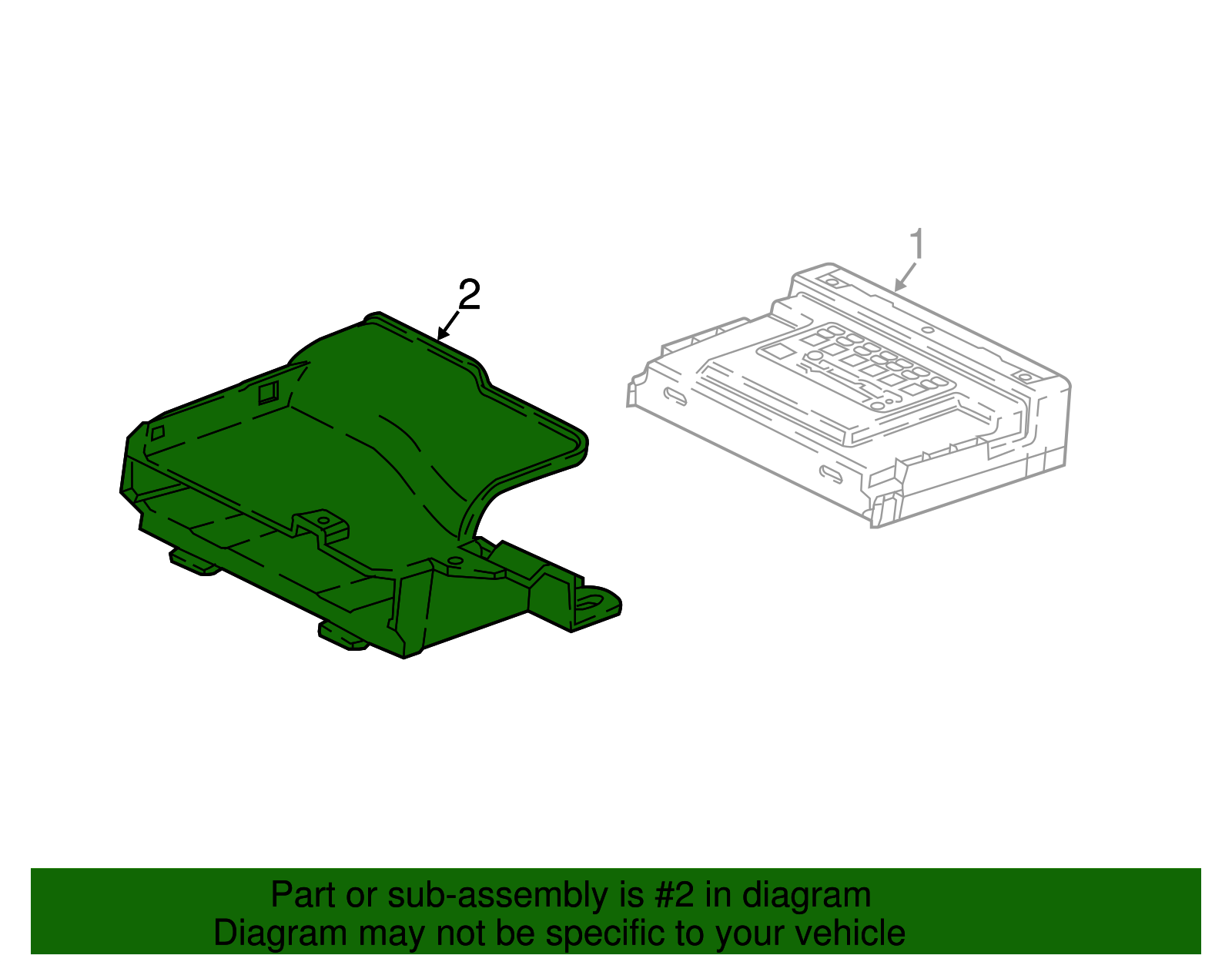 2017-2020 Buick Body Control Module Bracket 84066548 | GM Parts Center