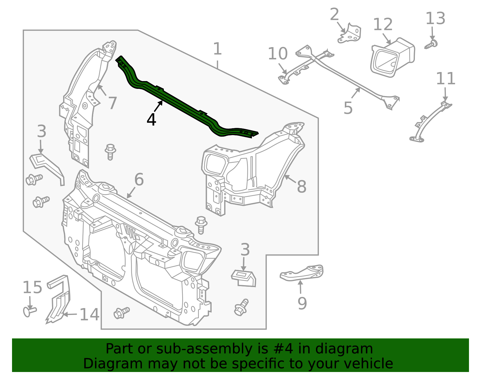 2003-2007 Nissan 350Z Center Reinforced 62512-CD000 | Nissan Parts Central