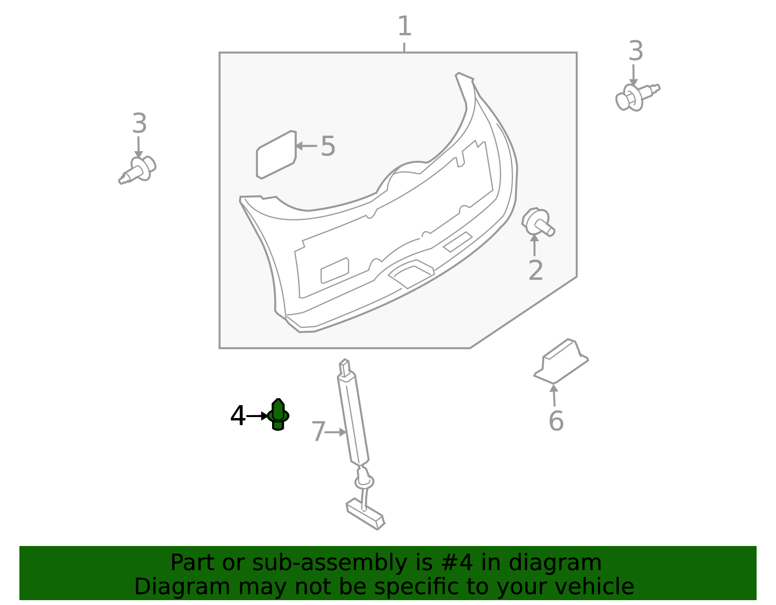 24201-AA100 - High-Quality Lift-Gate Trim Panel Clip for 2008-2017 ...