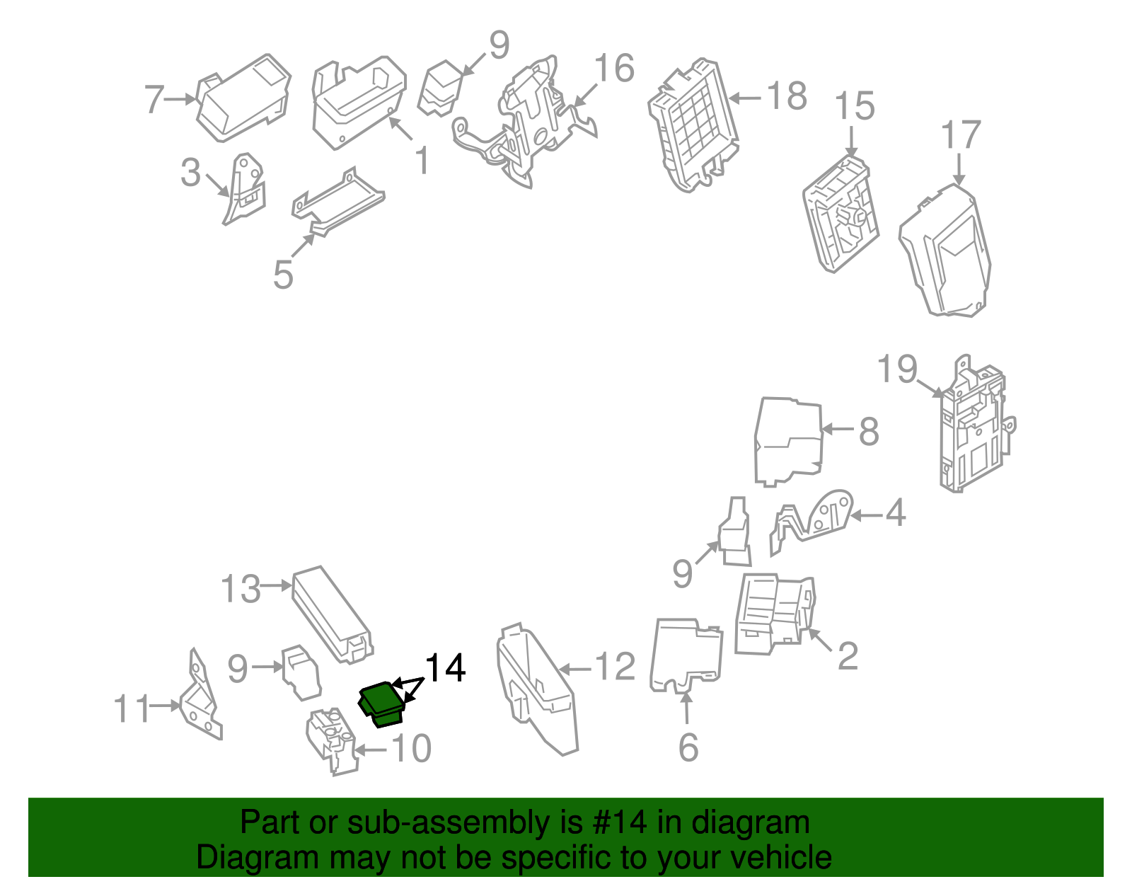 2007-2024 Nissan Fusible Link 24370-C992B | TascaParts.com