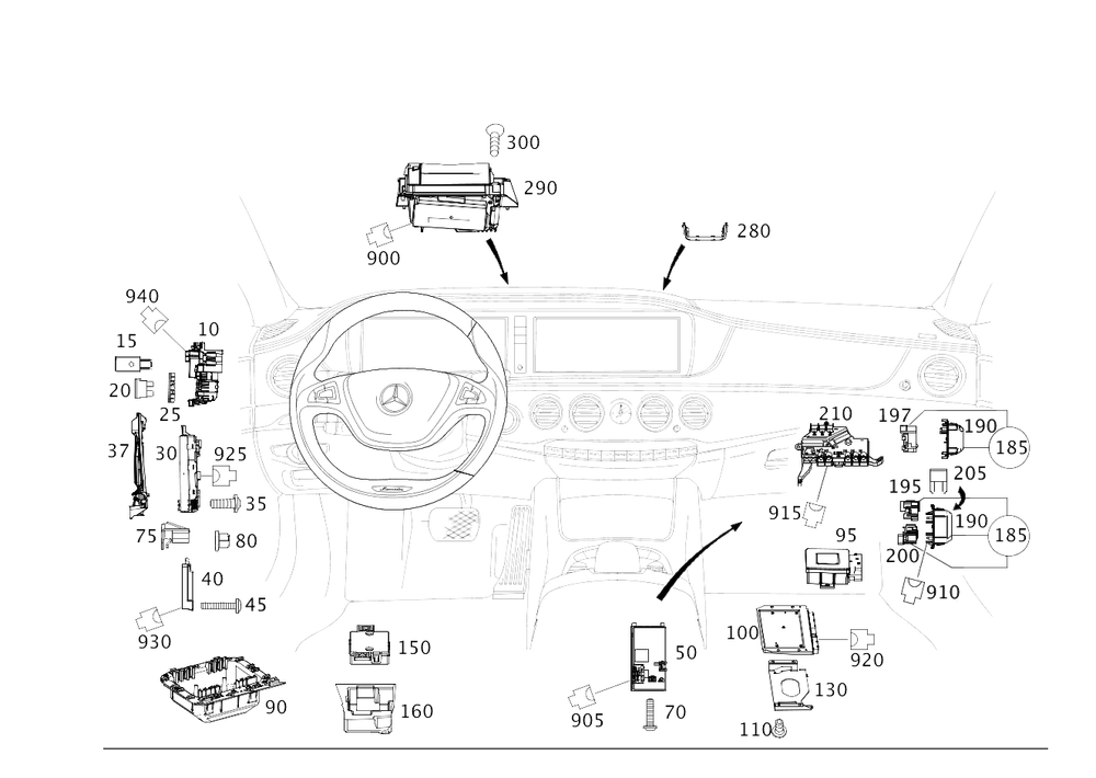 213-900-41-19 - Control Unit 1954-2026 Mercedes-Benz | Mercedes-Benz ...