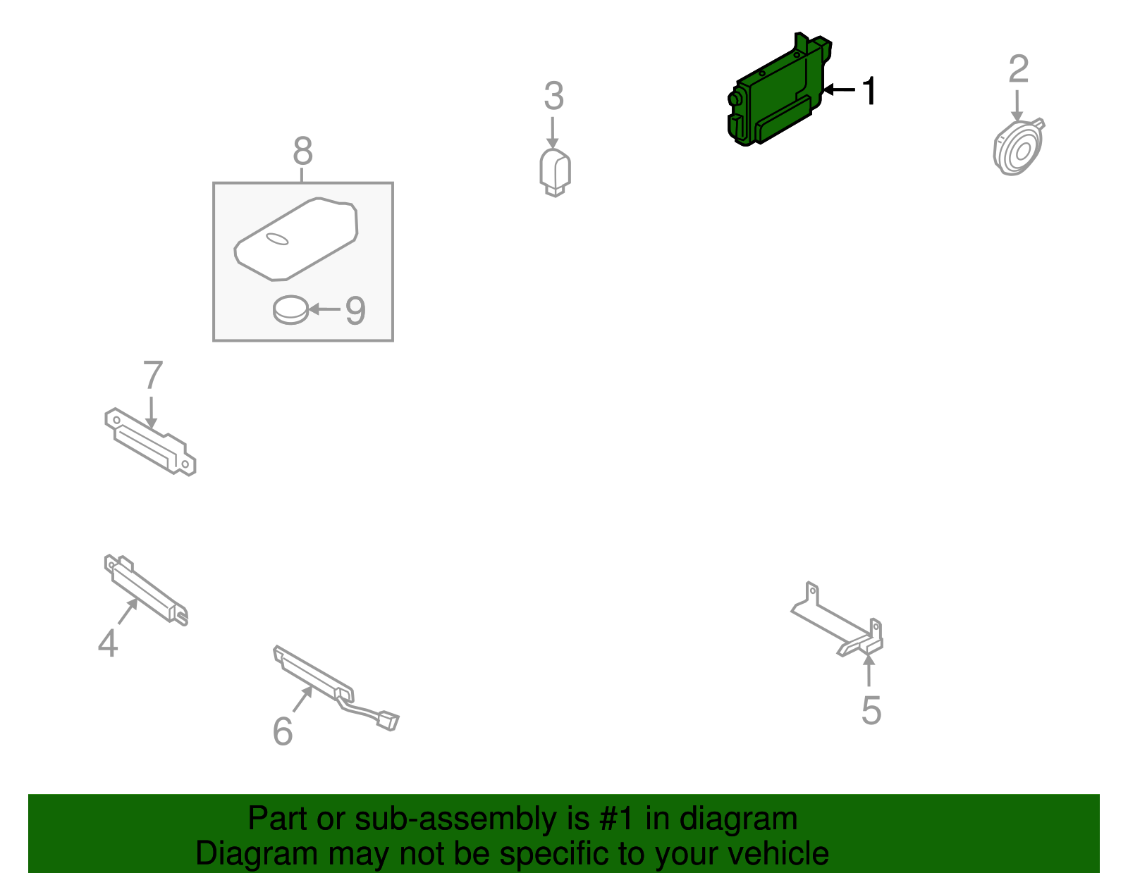 95400-J5450 - Control Module 2021-2022 Kia Stinger | Kia.Parts Store