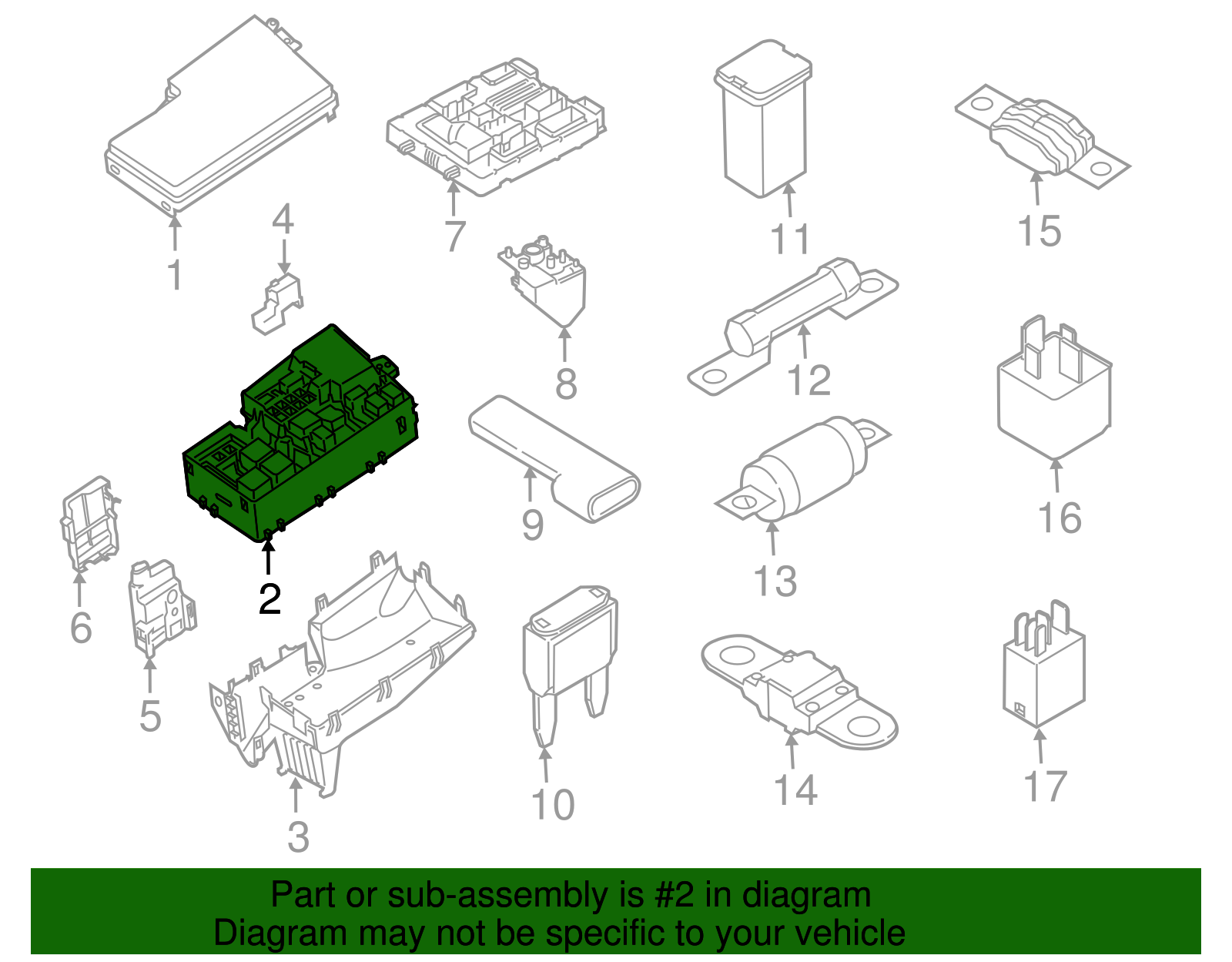 2013-2018 Ford C-Max Junction Block FV6Z-14A068-A | Varsity Ford