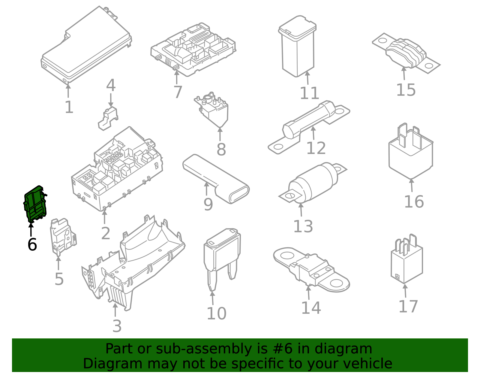 FV6Z-14A003-B - Fuse Box Cover 2013-2018 Ford C-Max | Greenwood Ford Parts