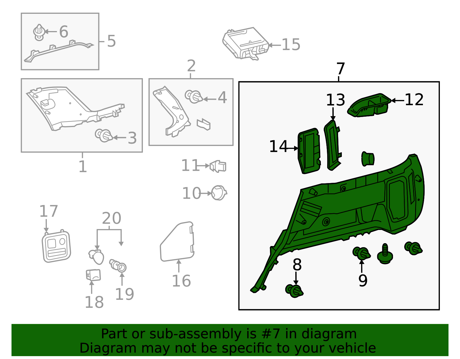 Interior Quarter Panel Trim Panel 64730-35170-C0 | OEM Parts Online