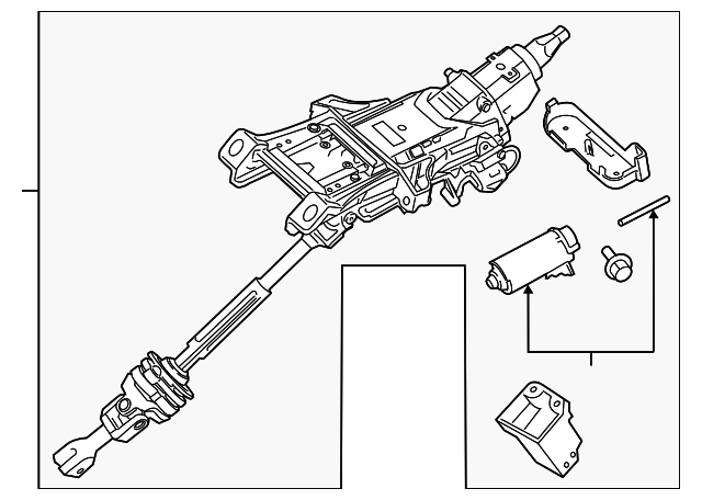 2016-2023 Ford | Steering Column | F2GZ-3C529-AE | Walls' Ford Parts