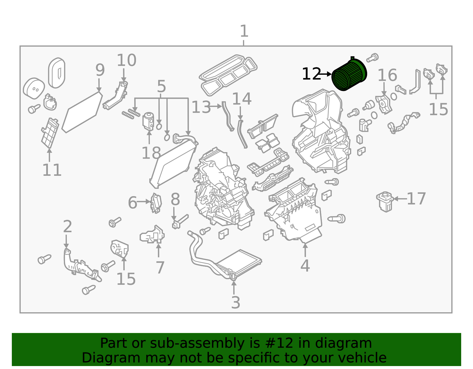 27226-4BU0B - Blower Motor 2014-2023 Nissan | Official Nissan Parts Store