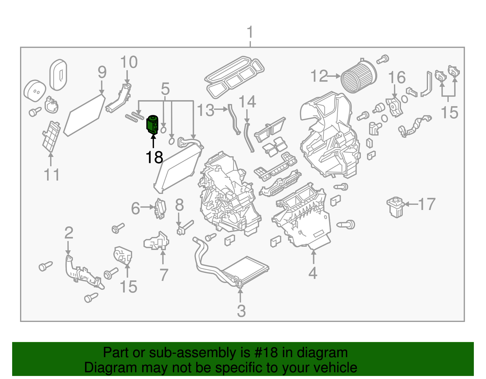 2020-2021 Nissan Expansion Valve 92200-5NA0A | Bill Kay Nissan Parts