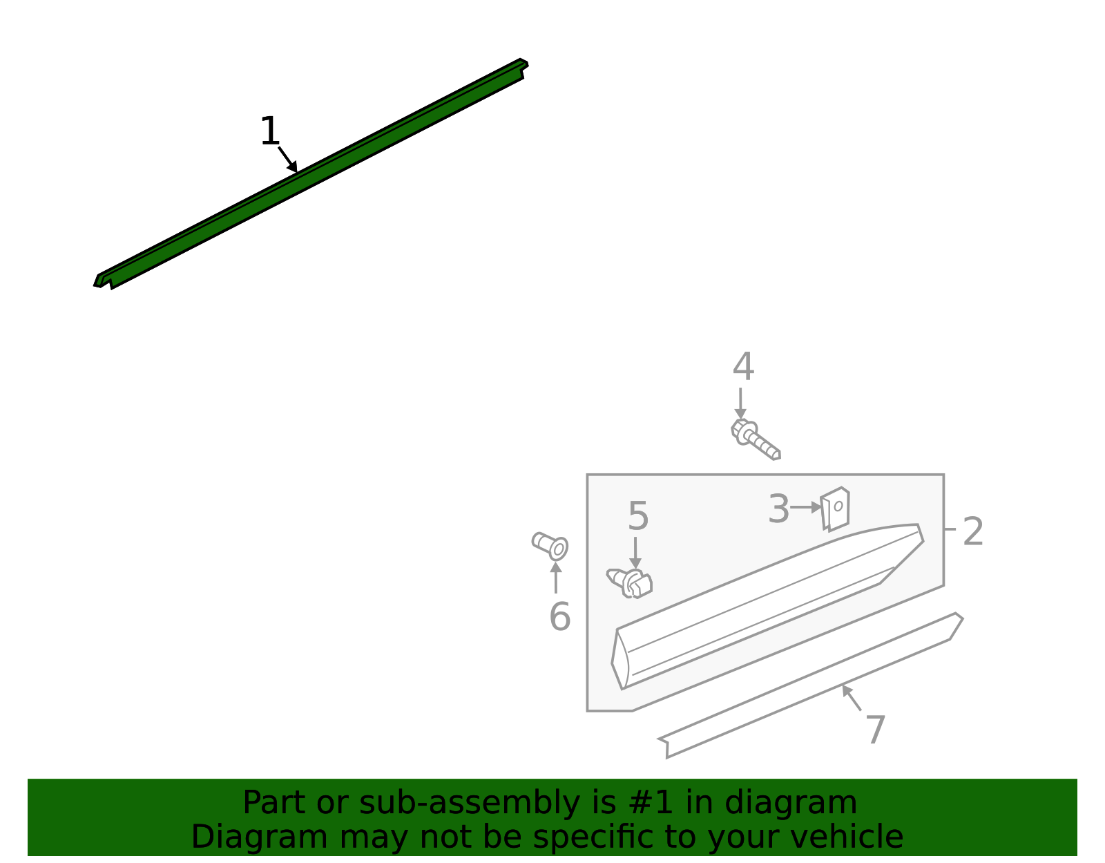 3G8-839-476-S-VNH - Belt Weather-Strip 2019-2023 Volkswagen Arteon ...
