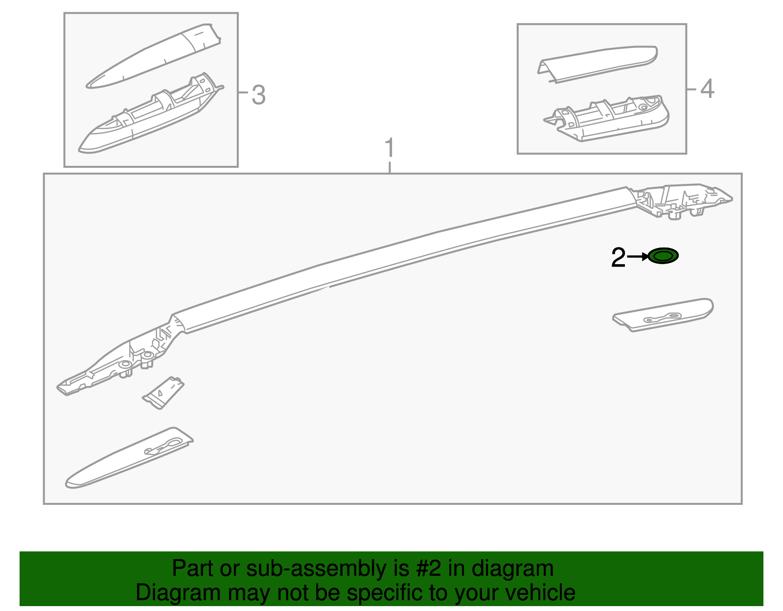 63437-0R010 - 2013-2018 Toyota RAV4 - Luggage Rack Seal | Nucar Toyota ...