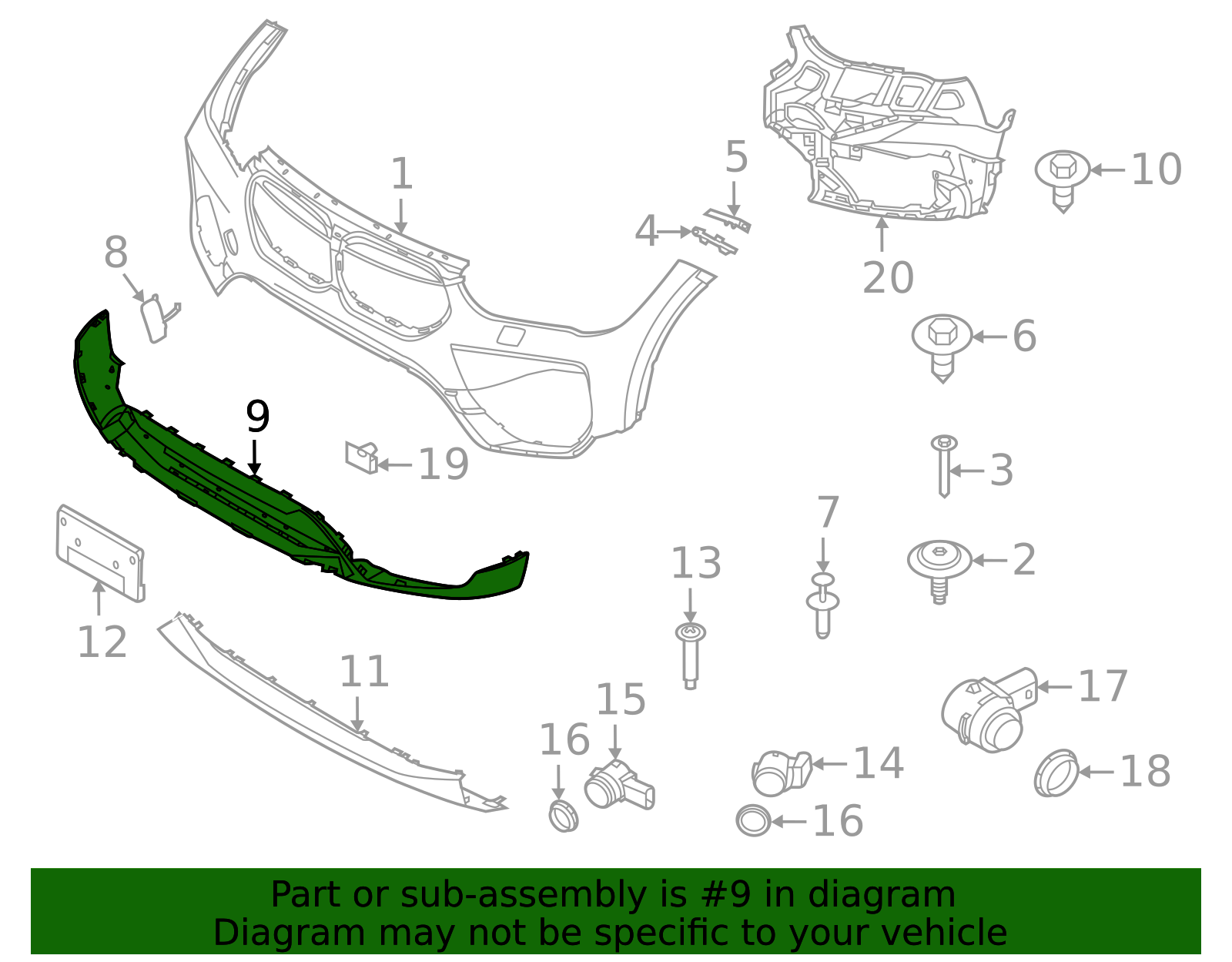 51-11-5-A0B-080 - Lower Cover 2020-2022 BMW X1 | Braman BMW & MINI Parts