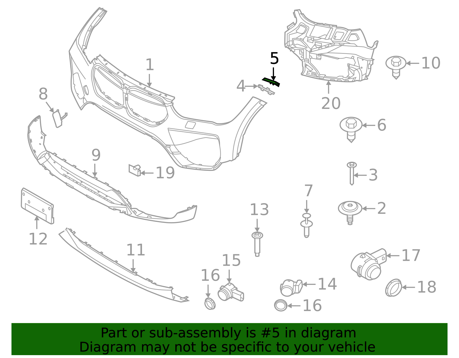 Genuine BMW 51-11-7-354-767 | Bumper Cover Mount | FREE Shipping on ...