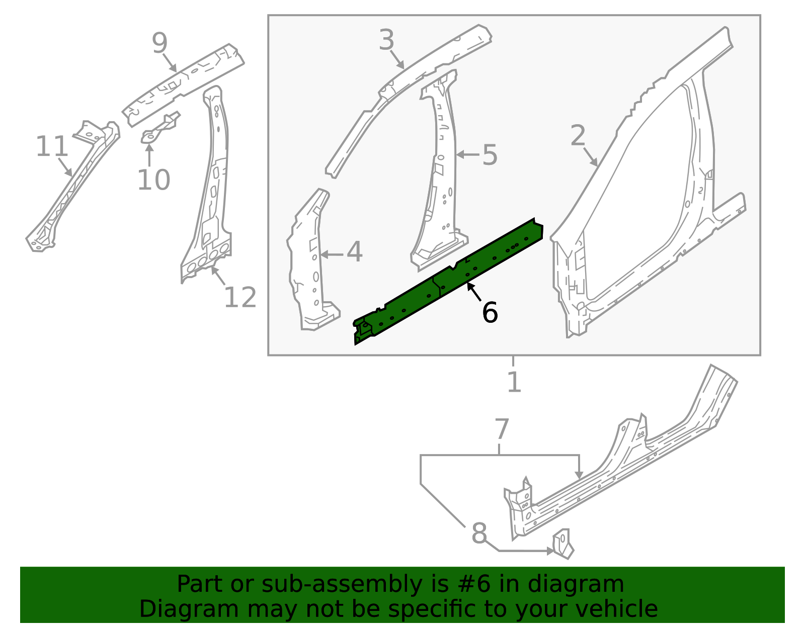 76424-6MA0A - Rocker Reinforced 2017-2018 Nissan | Official Nissan ...
