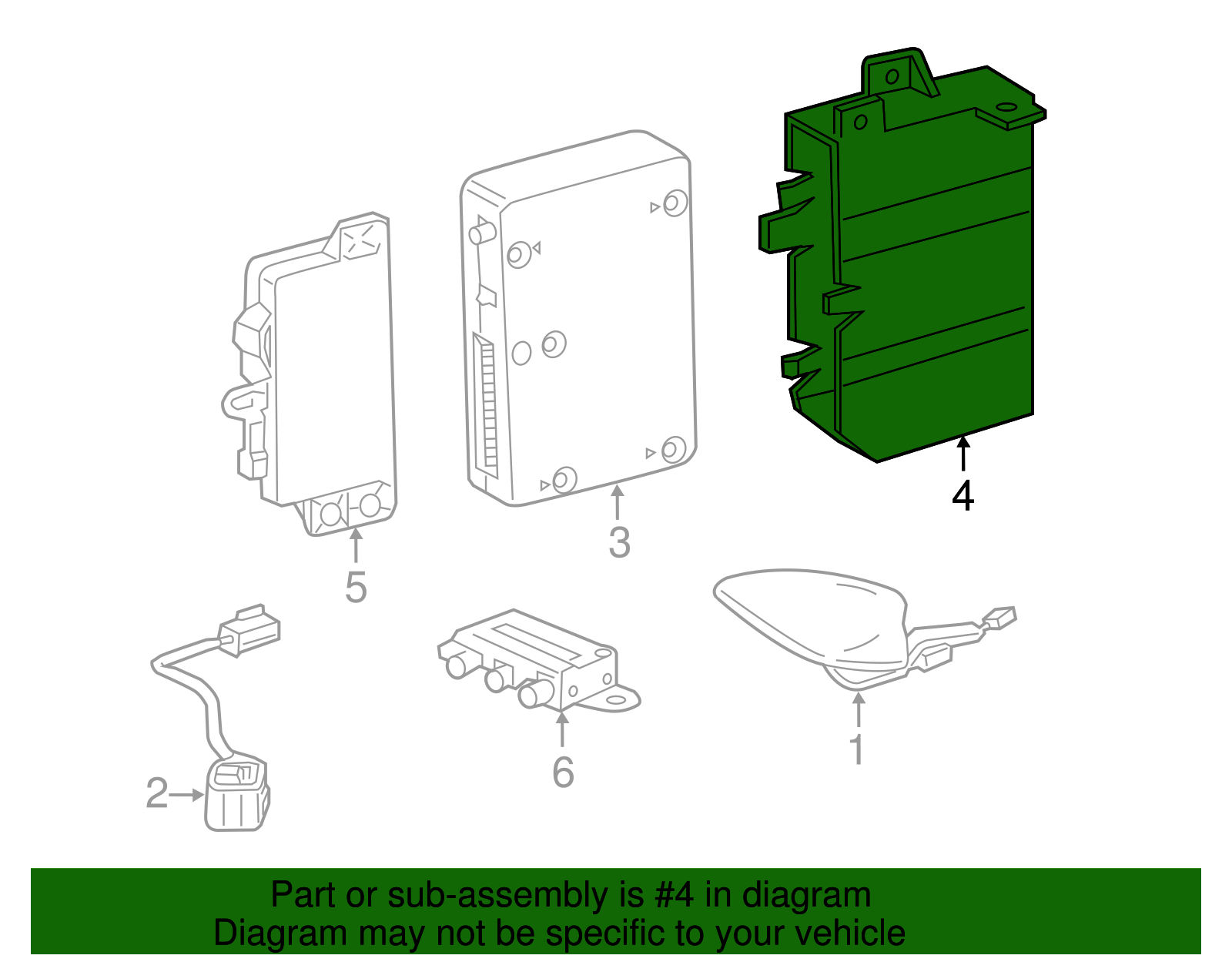 39090566 - 2018-2020 Buick - Communication Interface Module Bracket ...