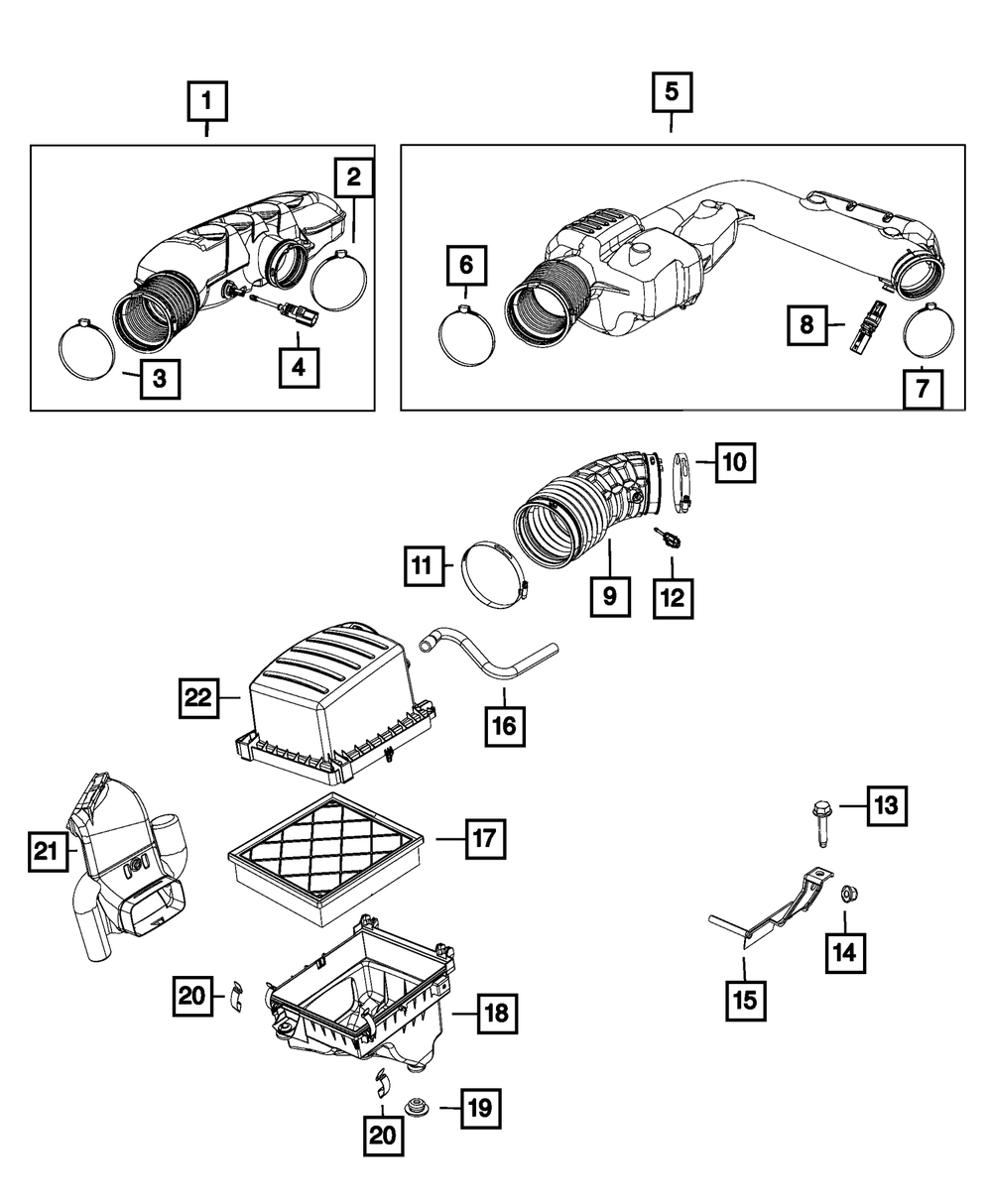 2011-2026 MOPAR Air Filter 4861756AA | My Mopar Parts