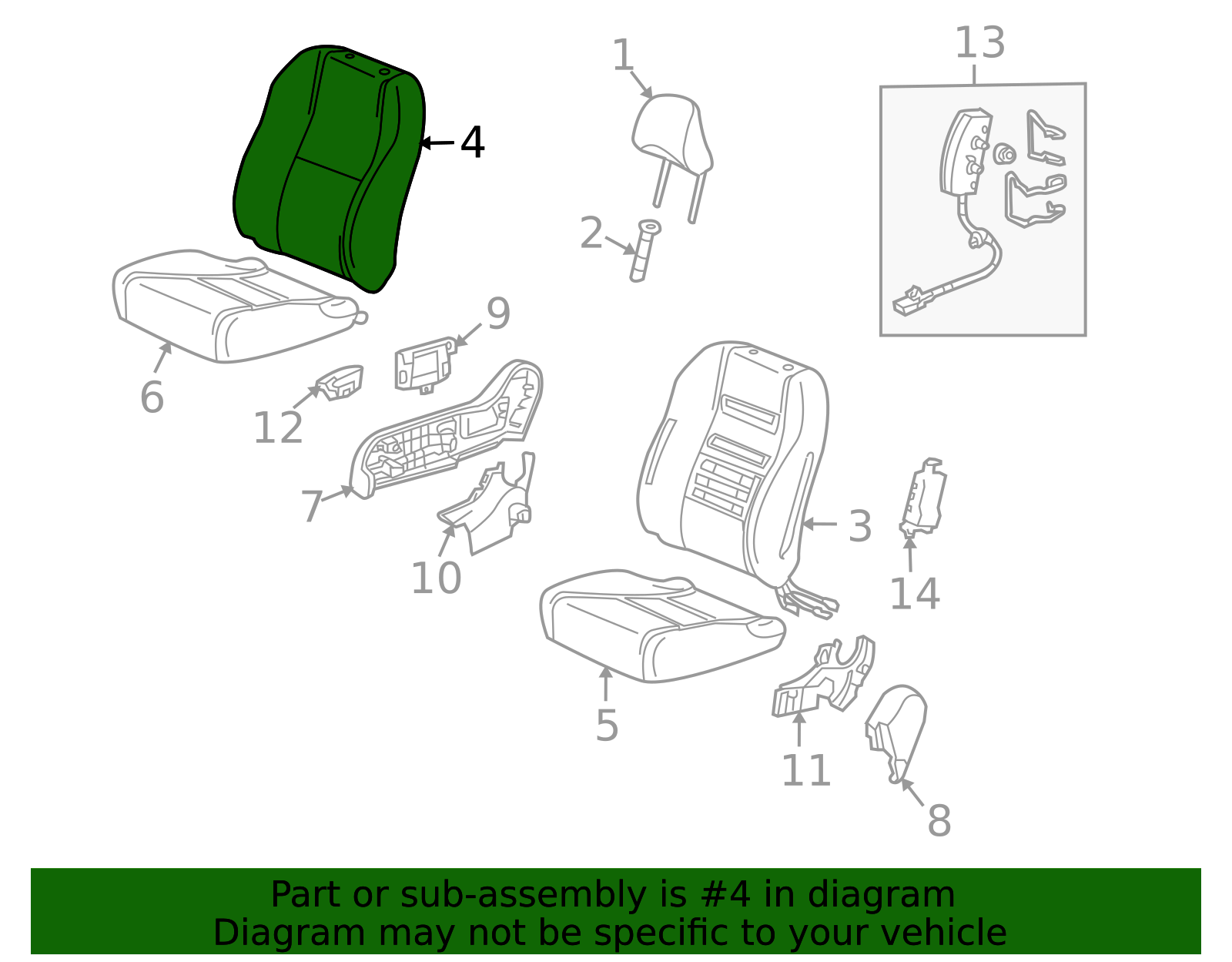 04811-TM8-A71ZA - 2012-2014 Honda Insight - Cover Set R Trim *NH751L ...