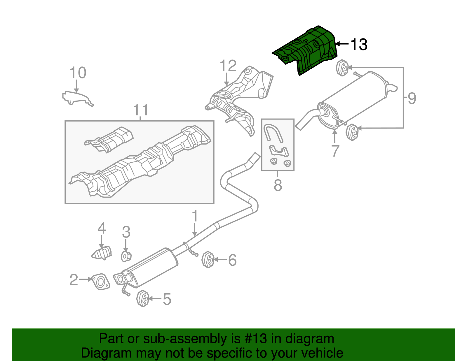 2011-2019 Ford Fiesta Heat Shield AE8Z-5411434-A | OEM Parts Online