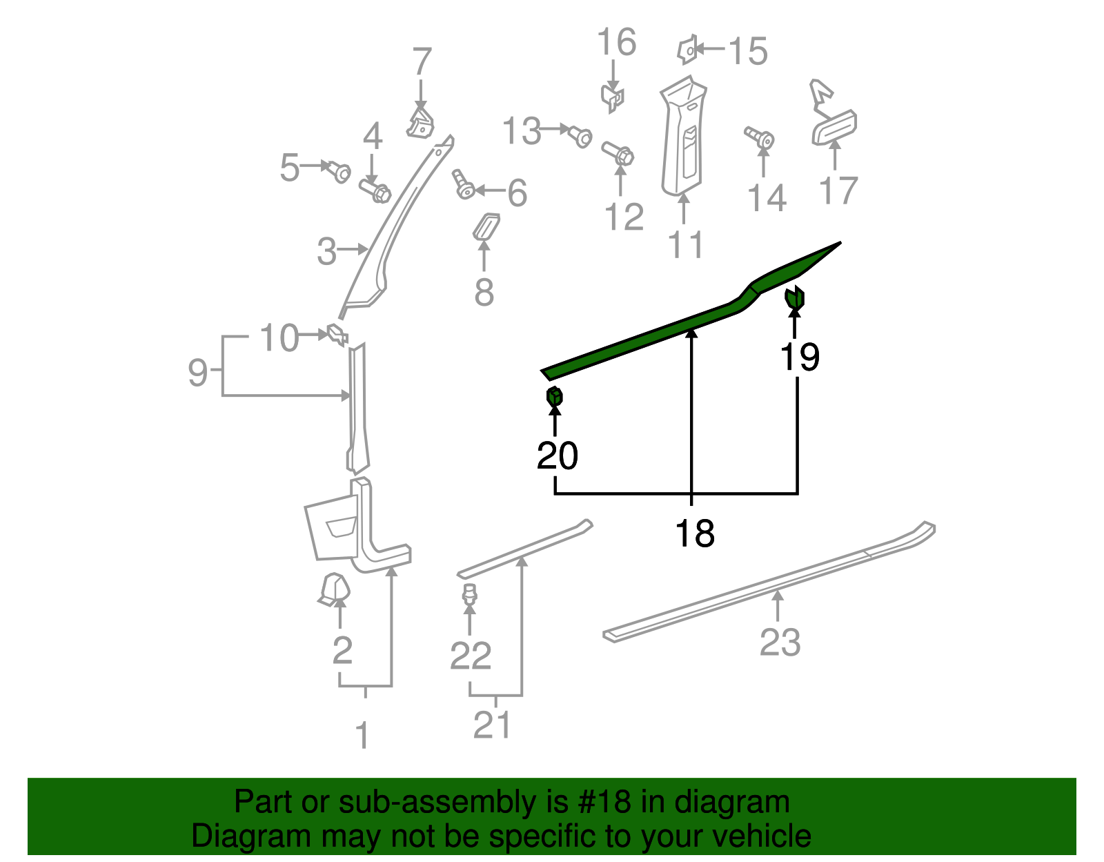 1K3-853-372-B-31X - Carpet Retainer 2008-2009 Volkswagen | OEM VW Parts ...