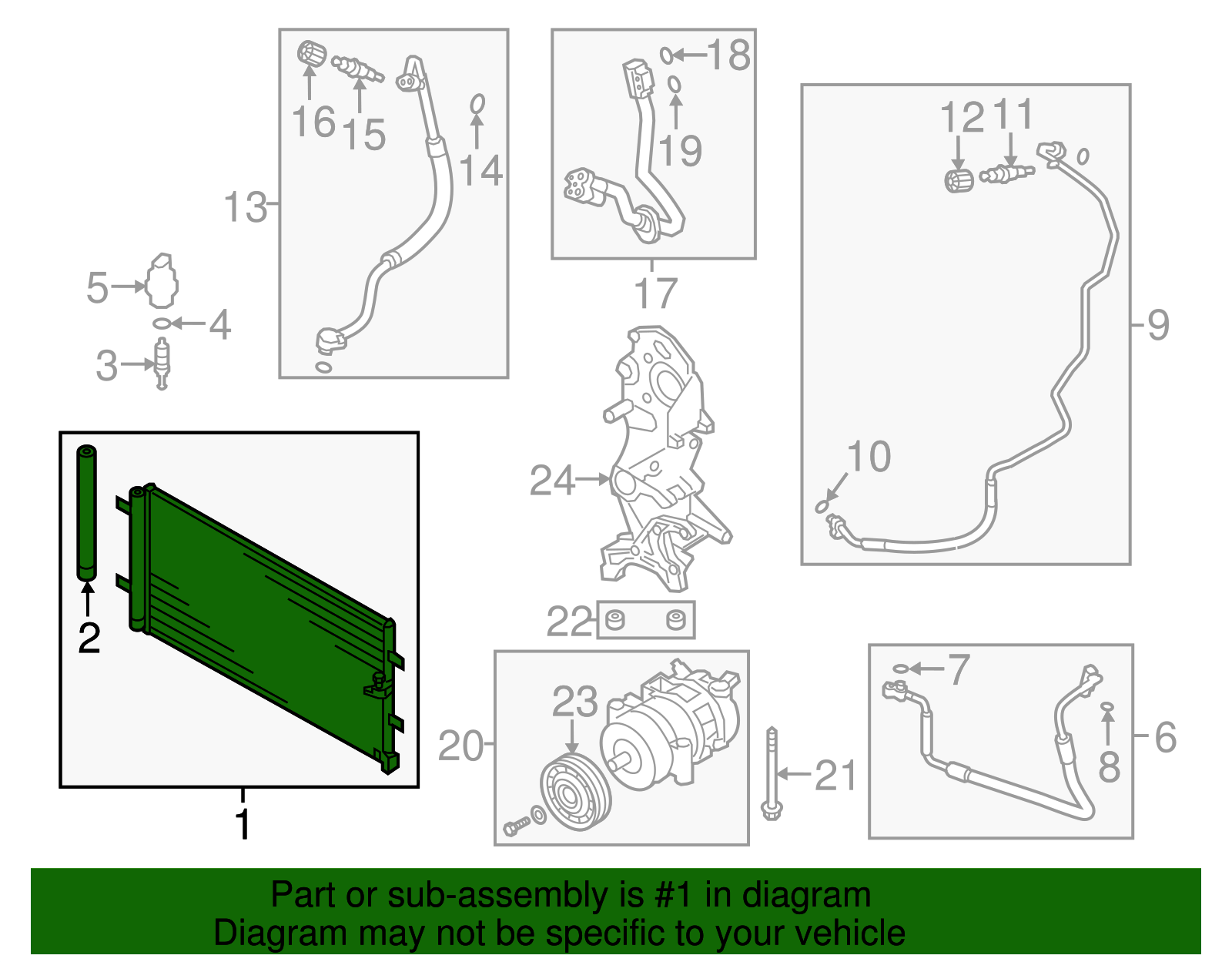 2016-2018 Audi Condenser 4G0-260-403-Q | OEM Parts Online