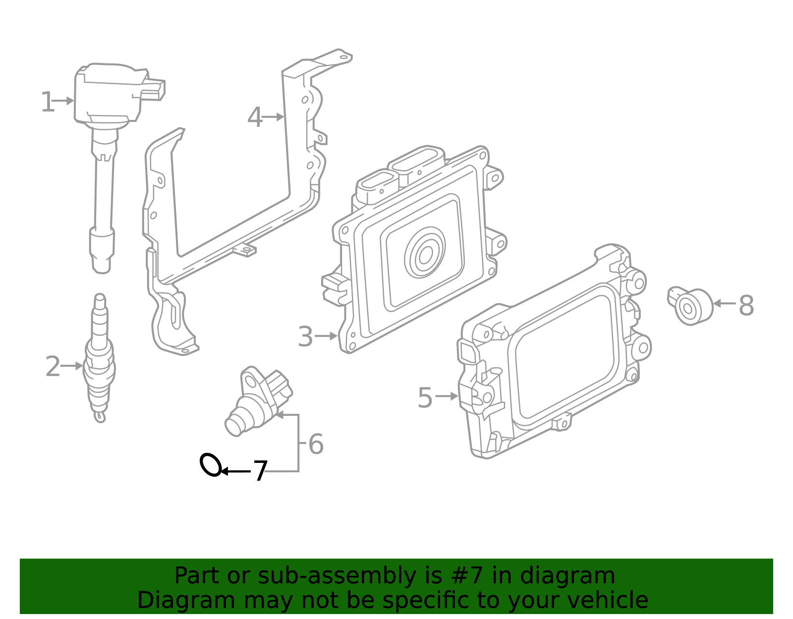 91333-PNC-006 - Engine Crankshaft Position Sensor O-Ring 2003-2025 ...