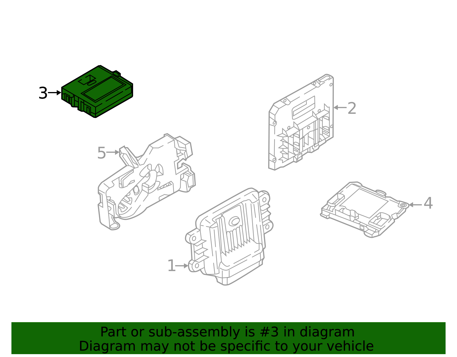 2021-2022 Volkswagen Control Module 3Q0-907-530-AL | VW Direct Auto Parts