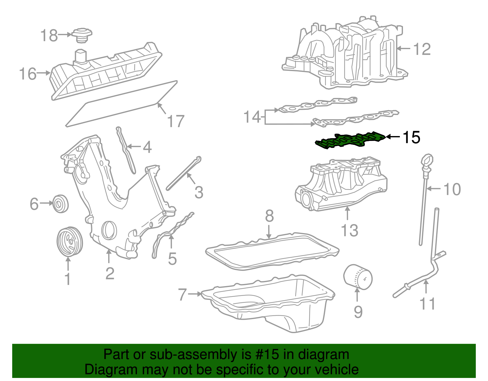 1996-2010 Ford Gasket F65Z-9E936-BA | Ford Parts Center