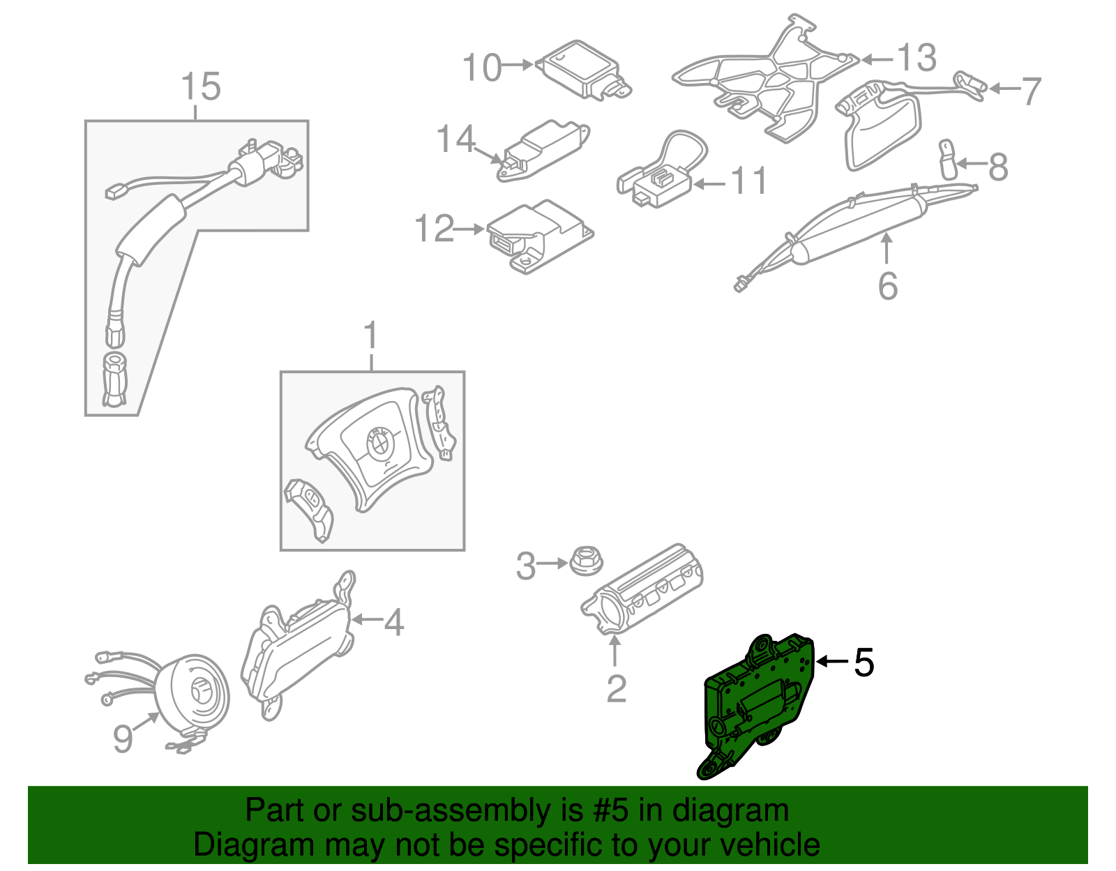 Genuine BMW 72-12-7-072-622 | Side Impact Inflator Module | FREE ...