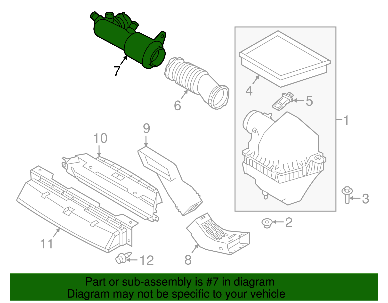 2020 Land Rover Range Rover Velar Inlet Duct LR126200 | OEM Parts Online