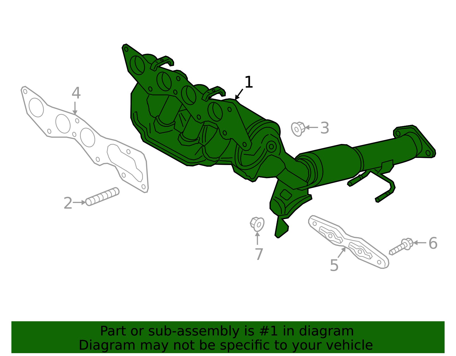 KV6Z-5G232-E - Mnfd W/Converter 2019-2023 Ford Transit Connect | Ford ...