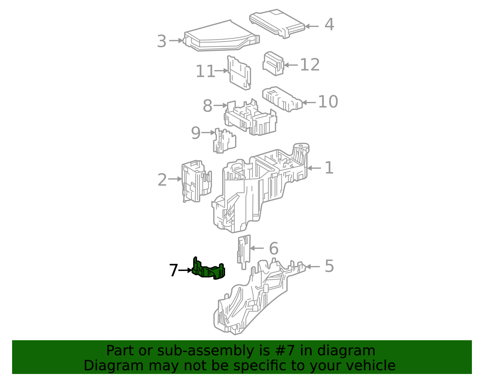 Genuine Official Toyota Fuse And Relay Center Cover part# 82663-08090 ...