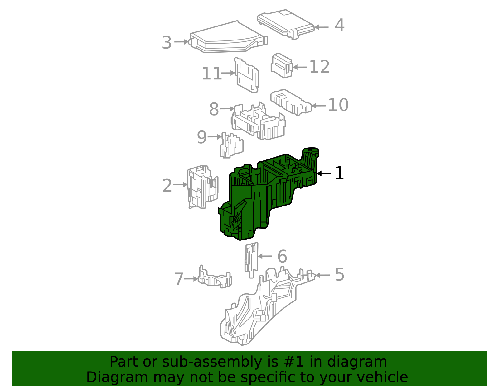 2021-2025 Toyota Sienna 2021-2024 Toyota Sienna - Relay Box 82741-08080 ...