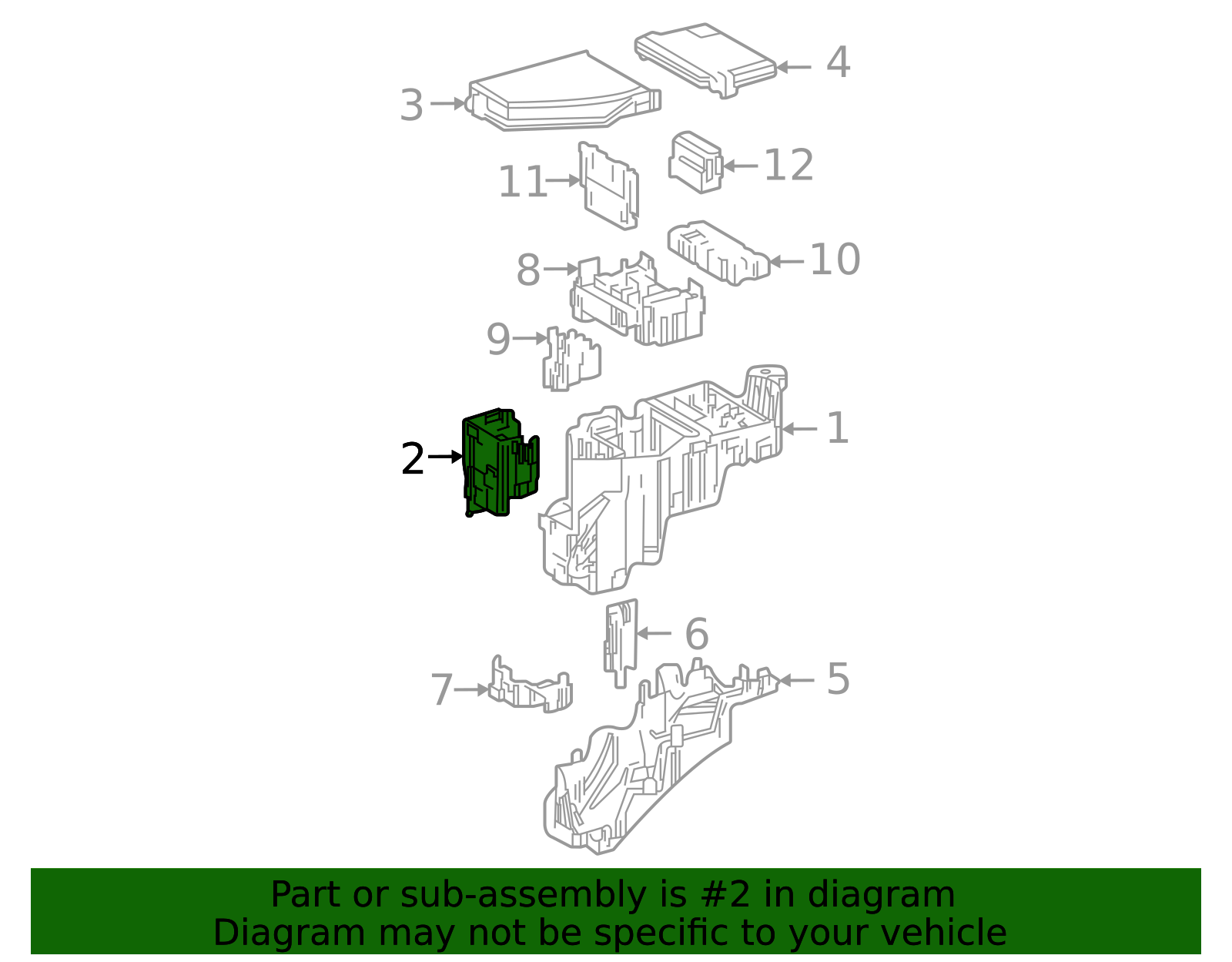 Genuine Official Toyota Relay Box Holder part# 82666-08300 for 2021 ...