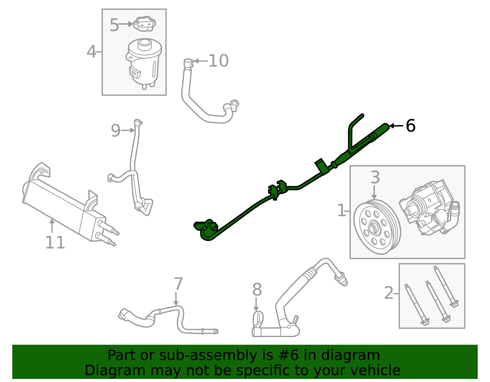 2018-2022 Ford Pressure Hose JC3Z-3A719-F | Ford OEM Parts Outlet